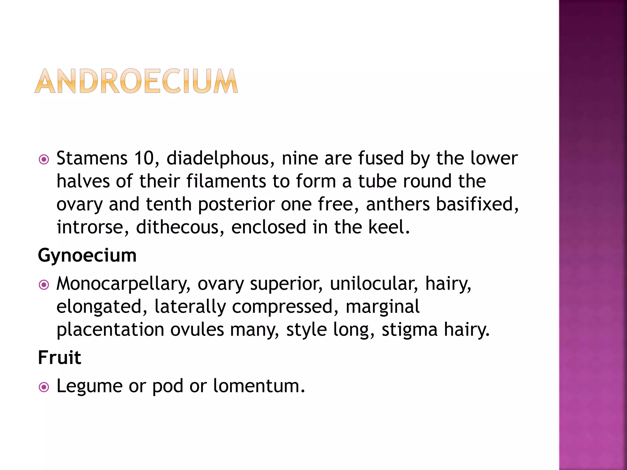 Fabaceae IN TAXONOMY | PPTX