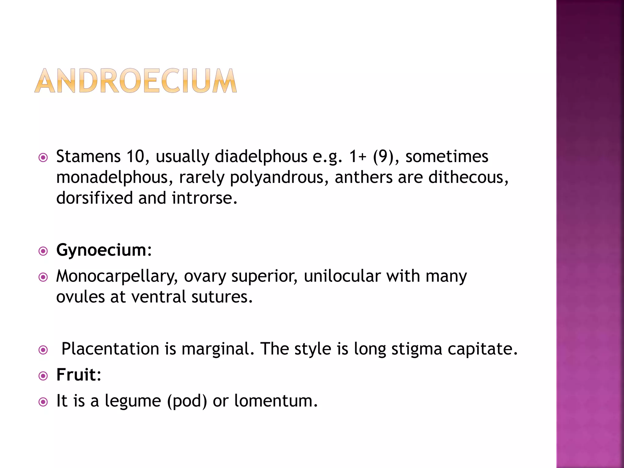Fabaceae IN TAXONOMY | PPTX
