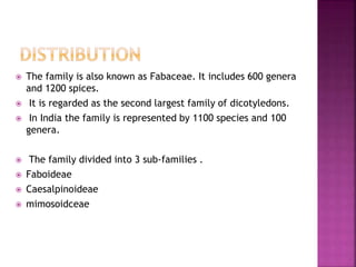 Fabaceae IN TAXONOMY | PPTX