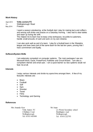 Liam's CV | DOCX