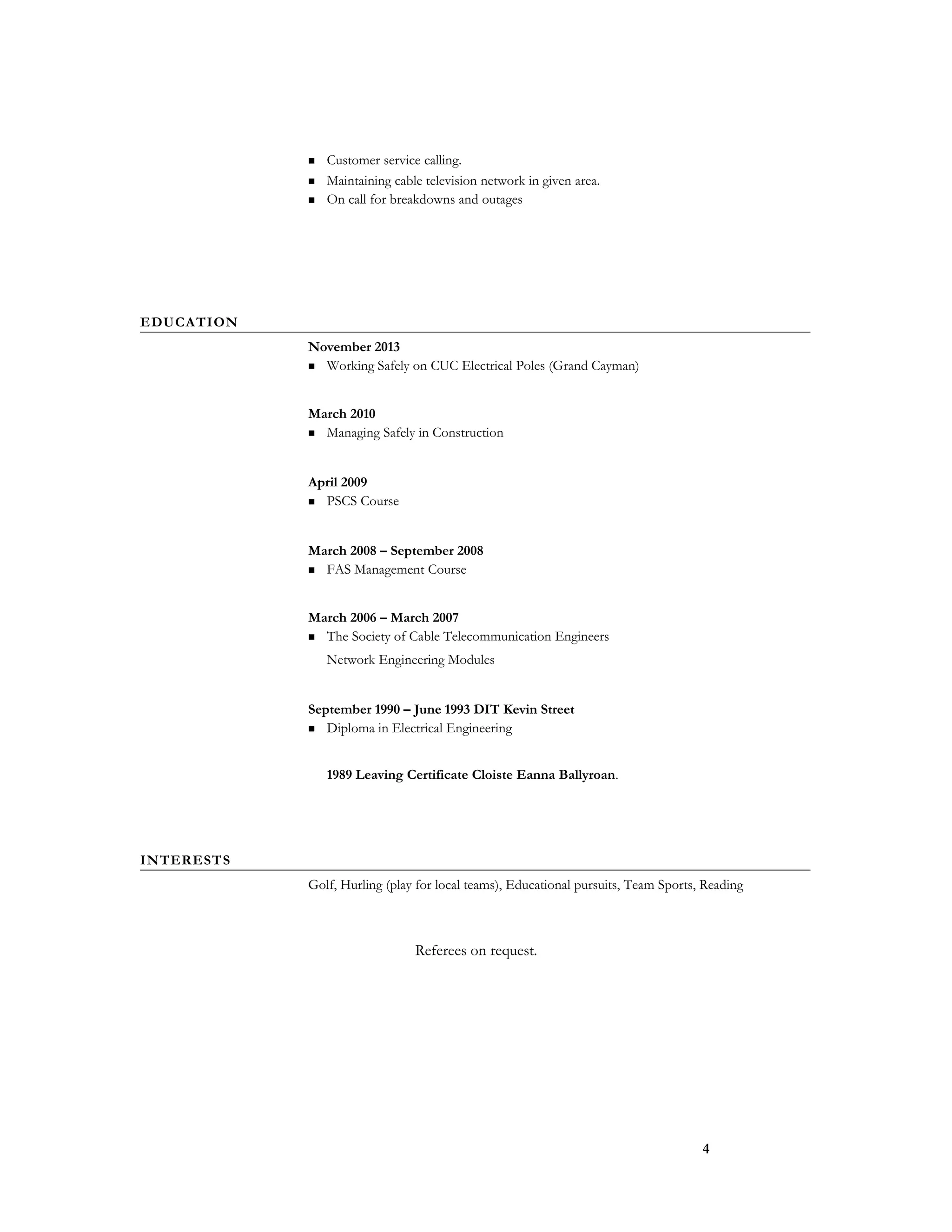 Kevin Dooley CV | PDF