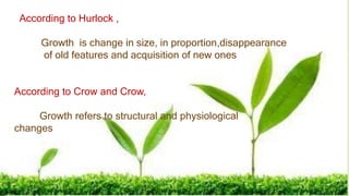 GROWTH AND DEVELOPMENT | PPTX