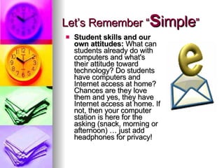 The Technology Classroom | PPT