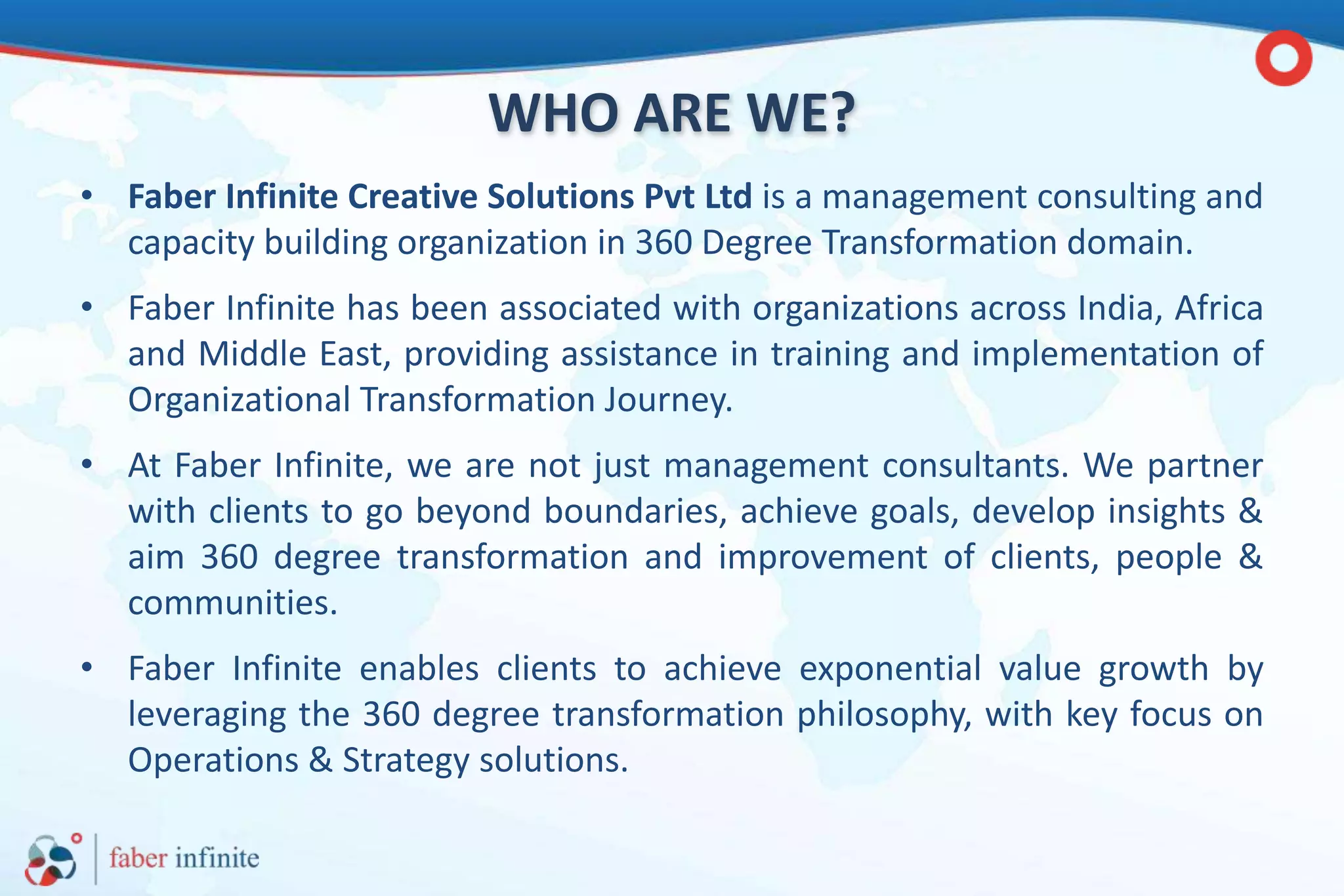 Faber infinite sales sheet draft | PPTX