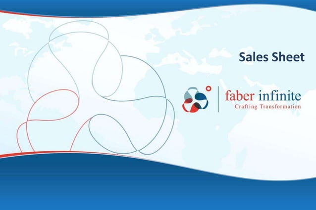 Faber infinite sales sheet draft | PPTX