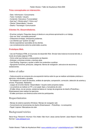 Fabian Alvarez Arq Web | PDF