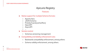 Apicurio Registry: Event-driven APIs & Schema governance for Apache ...