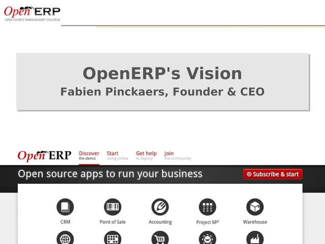 OpenERP - 2012 OpenERP Strategy | PPT