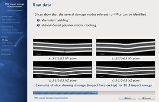 Impact damage characterisation of fibre metal laminates by X-ray ...