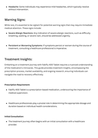 Fabiflu 400 Tablet Unveiling the Comprehensive Guide to Uses, Side ...