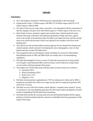 Fab india | DOCX