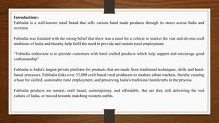 Fabindia | PPTX