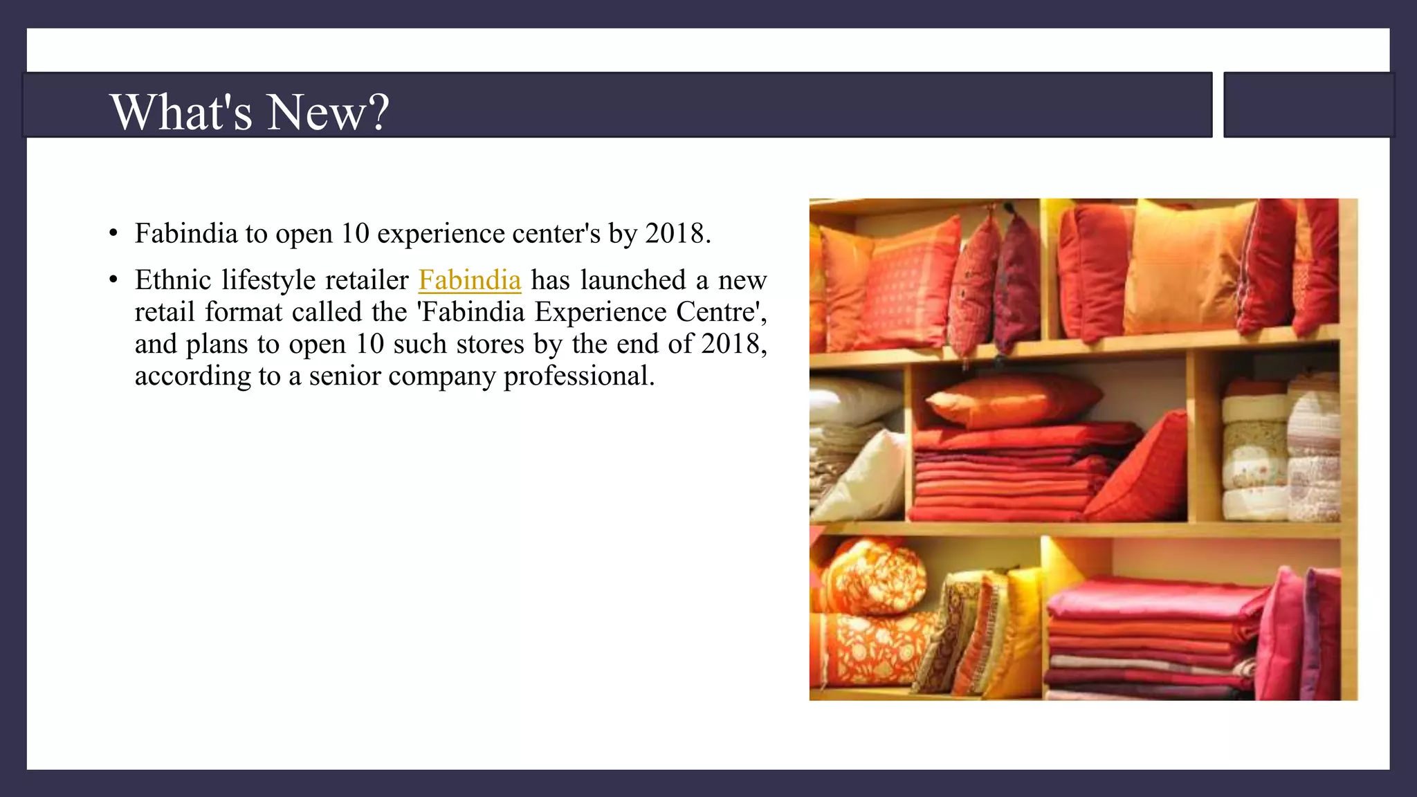 PRESENTATION ON THE BRAND FABINDIA | PPTX