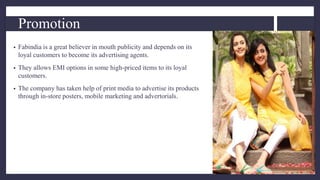 PRESENTATION ON THE BRAND FABINDIA | PPTX