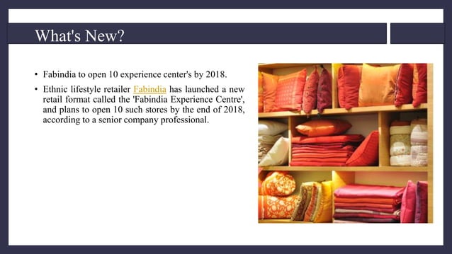 PRESENTATION ON THE BRAND FABINDIA | PPTX