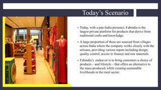 PRESENTATION ON THE BRAND FABINDIA | PPTX