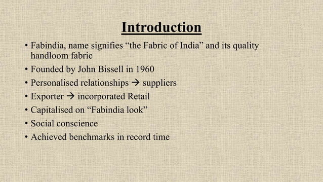 Fab india Case study - Positioning | PPTX | Needlework | Arts and Crafts