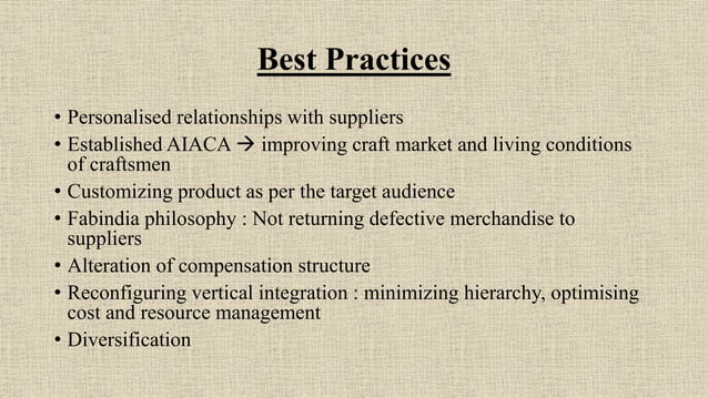 Fab india Case study - Positioning | PPTX | Needlework | Arts and Crafts