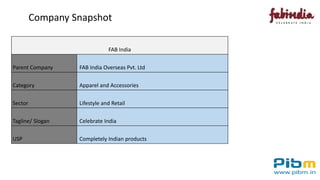 Fab india overseas private ltd. | PPTX