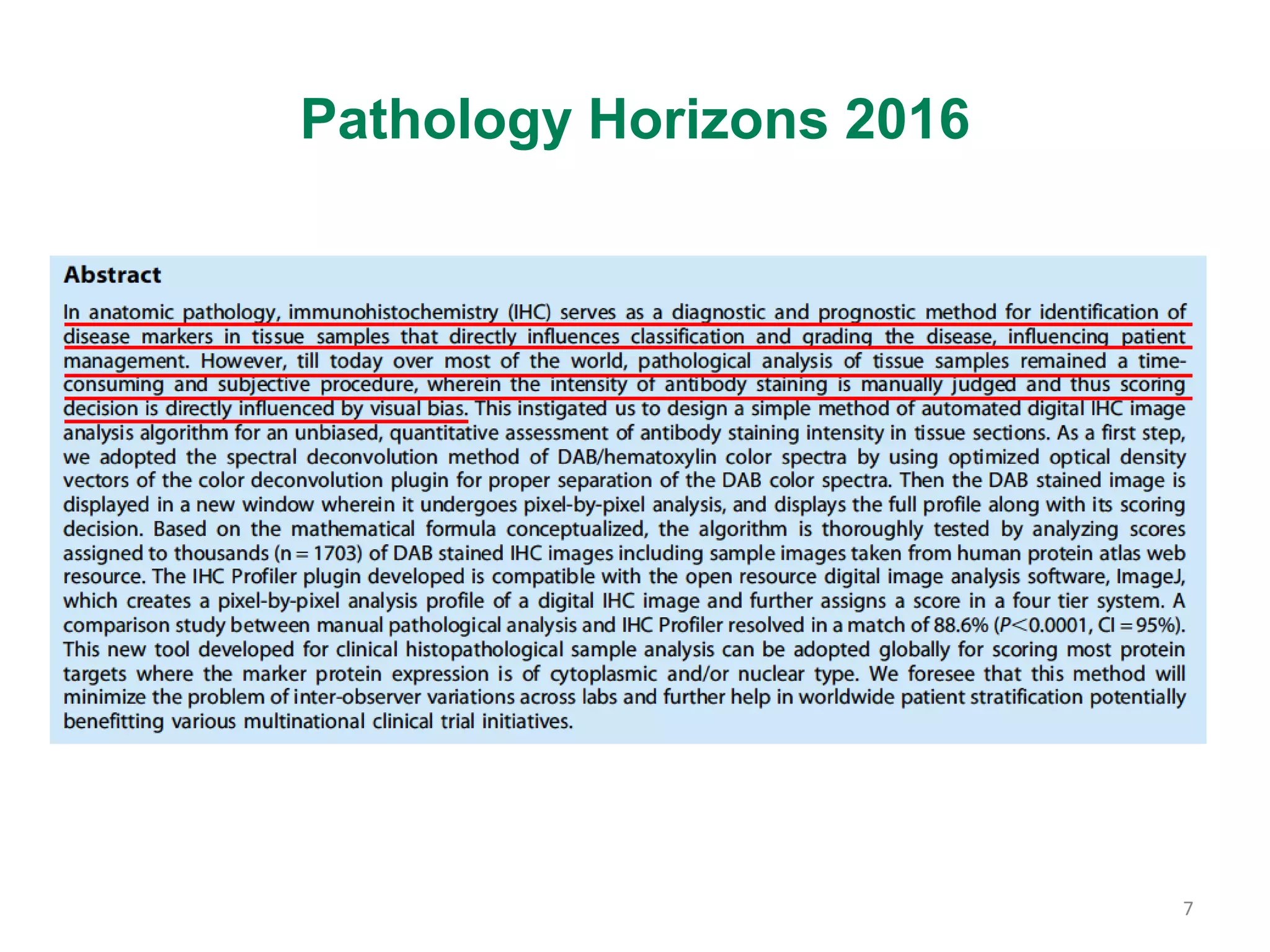 Spectral analysis for tumour diagnosis and classification in surgical ...
