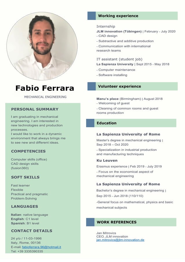 Fabio ferrara cv | PDF