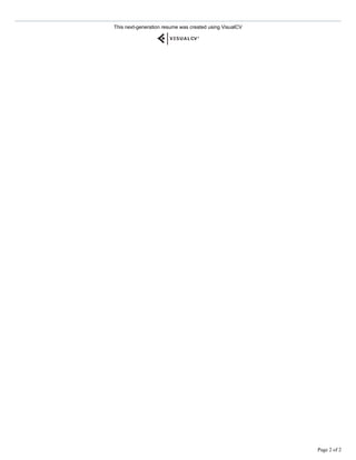 Fabio lopez visual_cv_resume[1] | PDF | Resume Writing and Advice | Job Search