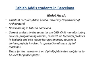 Fablab Formation in Ethiopia | PPT
