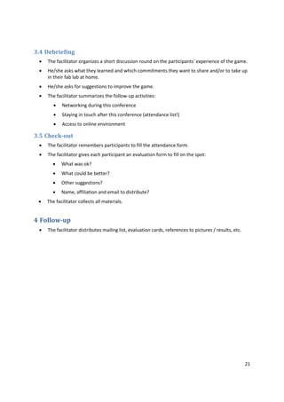 Fab Lab Safety Game; Facilitators Guide; Pieter van der Hijden; 2016 | PDF