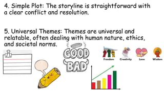 a fable meaning ( how to write a fable) definition/ features/ structure ...