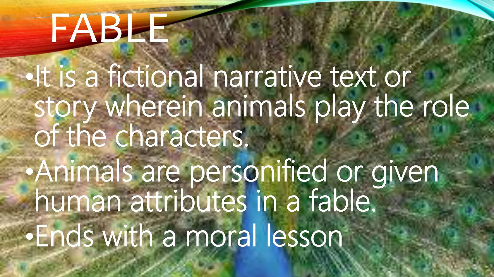 Fable and-its-elements | PPTX