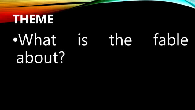 Fable and-its-elements | PPTX | Comics and Graphic Novels | Books and ...