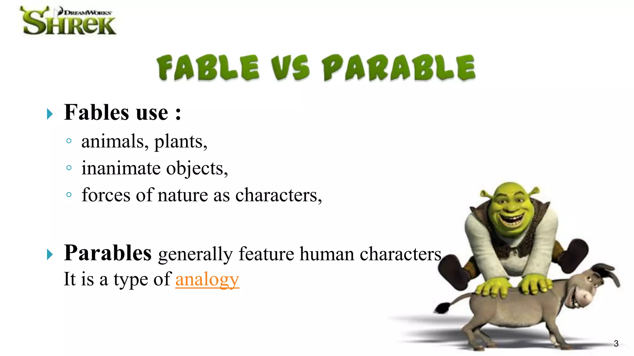 Fable (Shrek) | PPTX