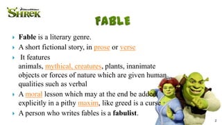 Fable (Shrek) | PPTX