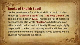 Persian Literature, Storytelling of Sheikh Saadi | PPTX