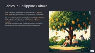ANG ANG PABULA: Kuwento ng mga Hayop at Aral sa Buhay | PPTX