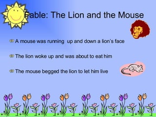 Fables and Morals | PPT