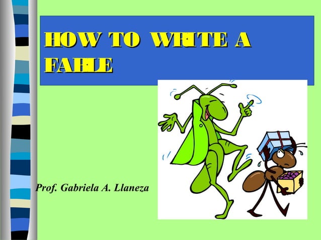 Fables (1) | PPT | Family/Children | Genres