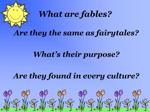 Fables and Morals | PPT