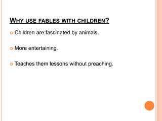 Fables, myths and epics | PPTX