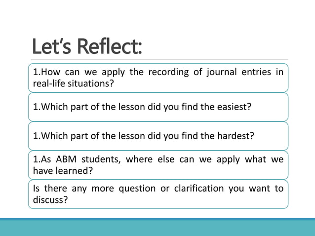 FABM1 - Lesson 9 - Recording Journal Entries.pptx | Business Accounting ...