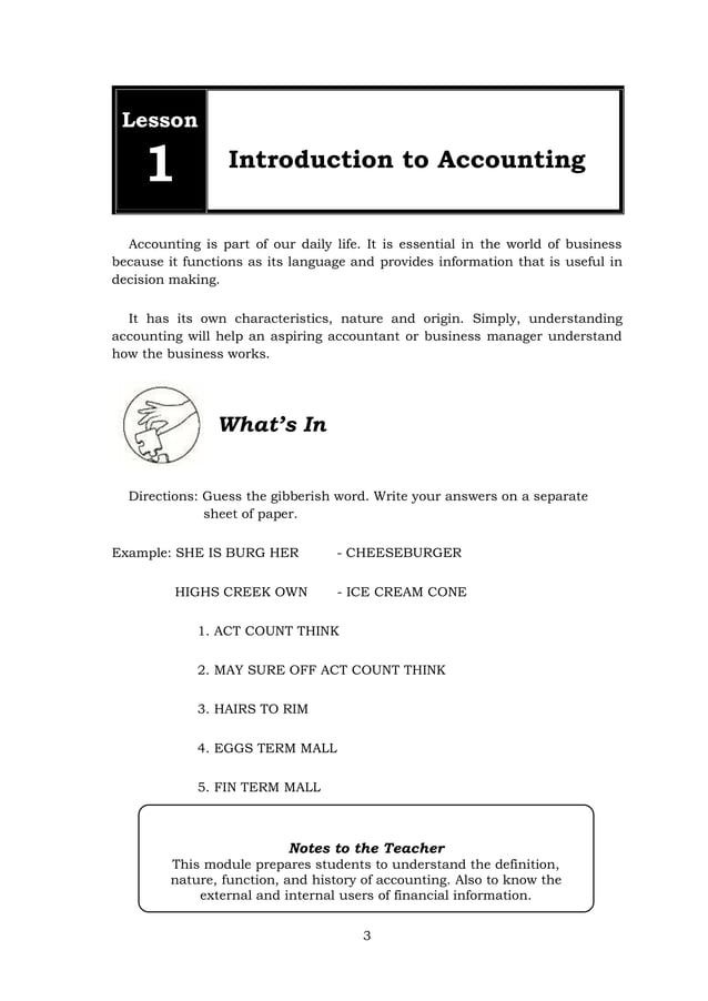 FABM 1 3rd Quarter MODULE 1.pdf | Business Accounting & Finance | Business
