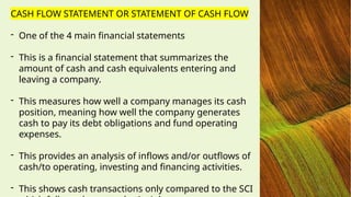 Statement of Changes of Equity and Cash Flow Statement | PPTX