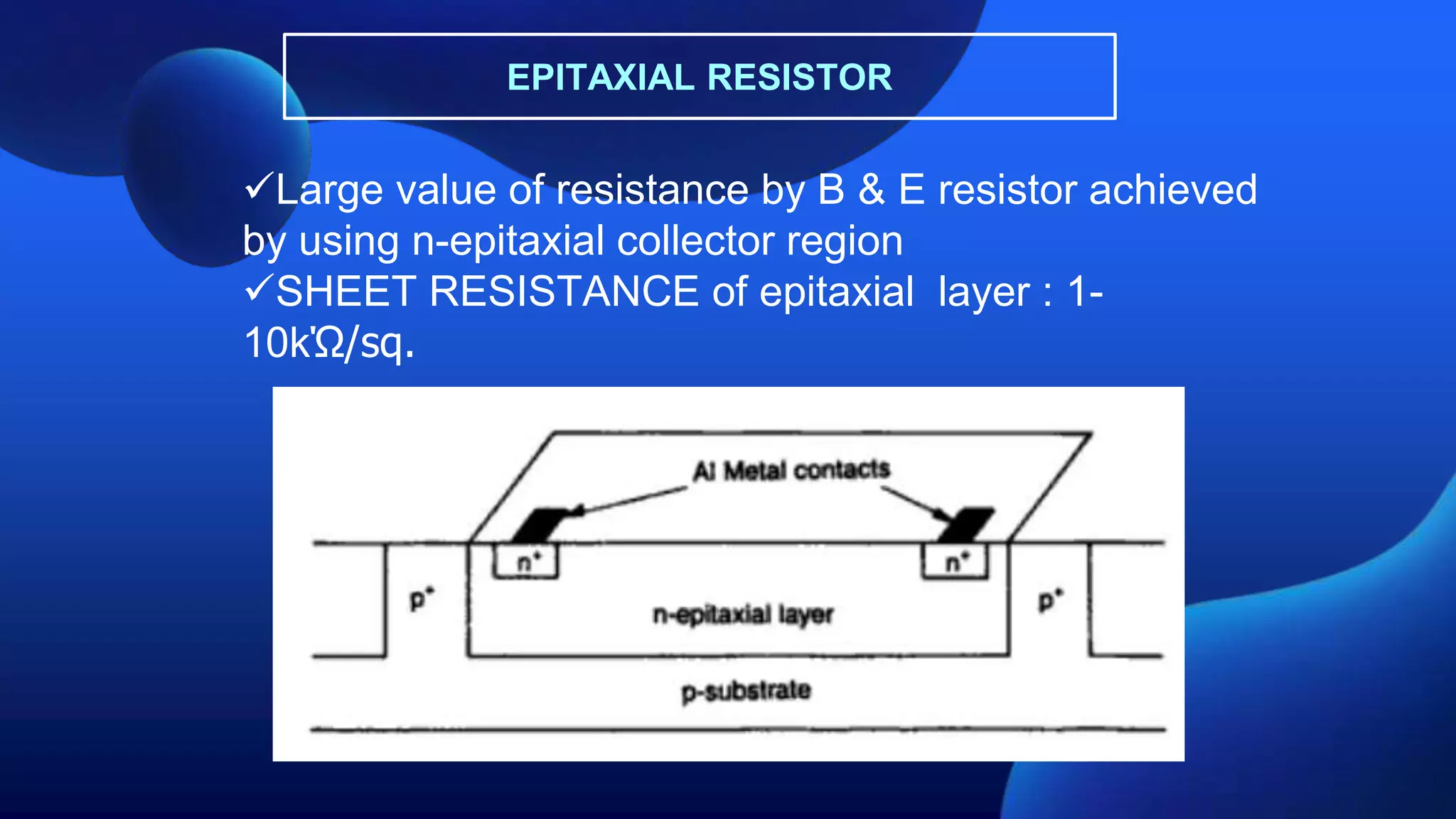 Fabrication of diodes, resistors, capacitors, fe ts | PPTX