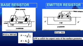 Fabrication of diodes, resistors, capacitors, fe ts | PPTX