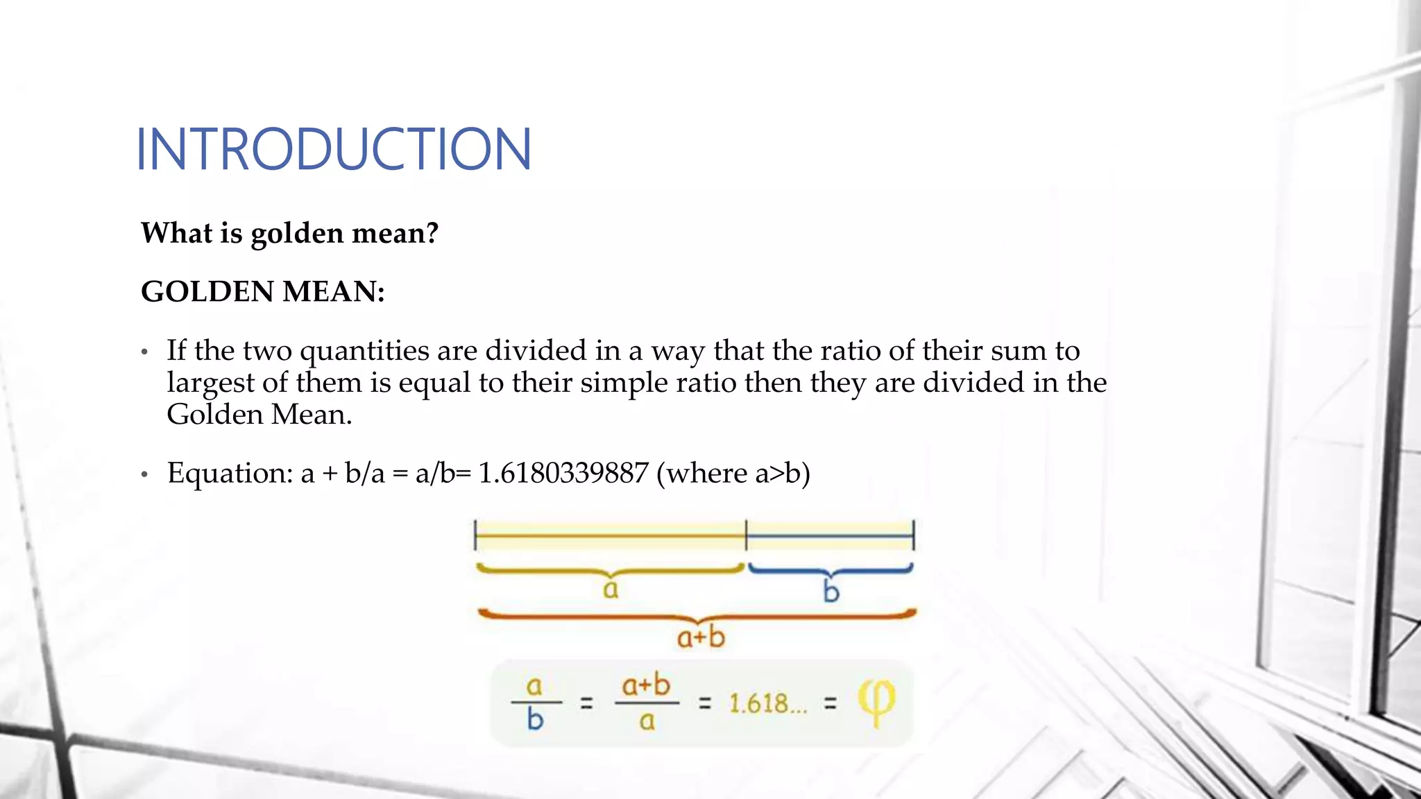 FIBONACCI SERIES AND THE MIRACLES OF GOLDEN MEAN | PPTX