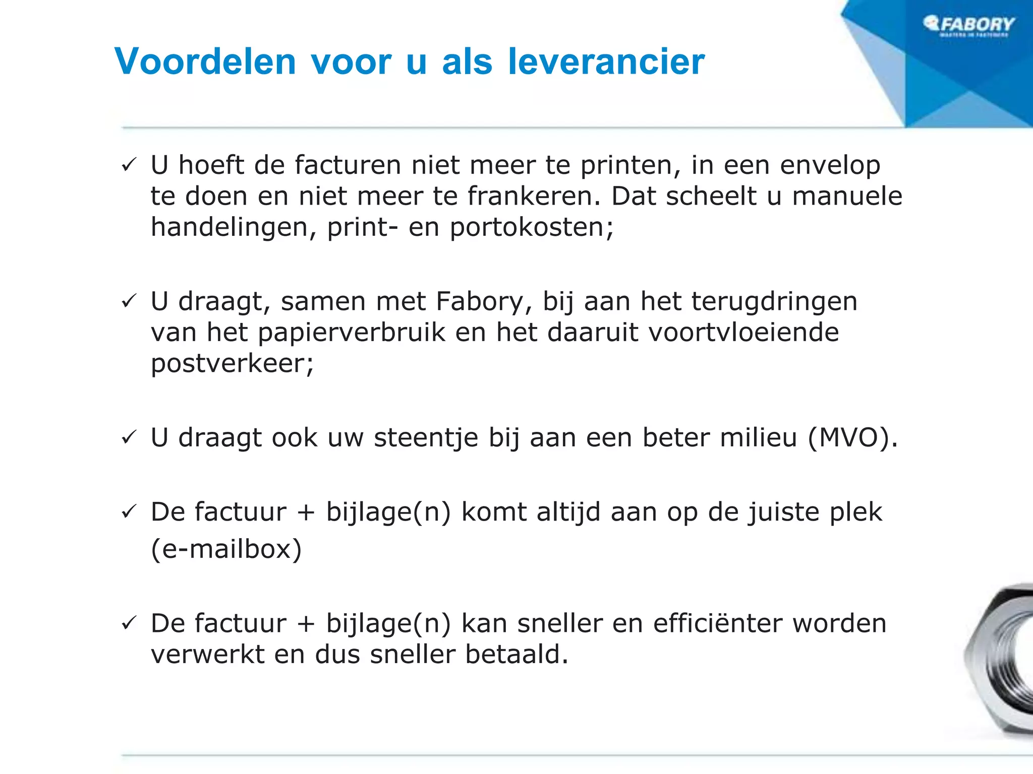 Fabory powerpoint 1.2 | PPT