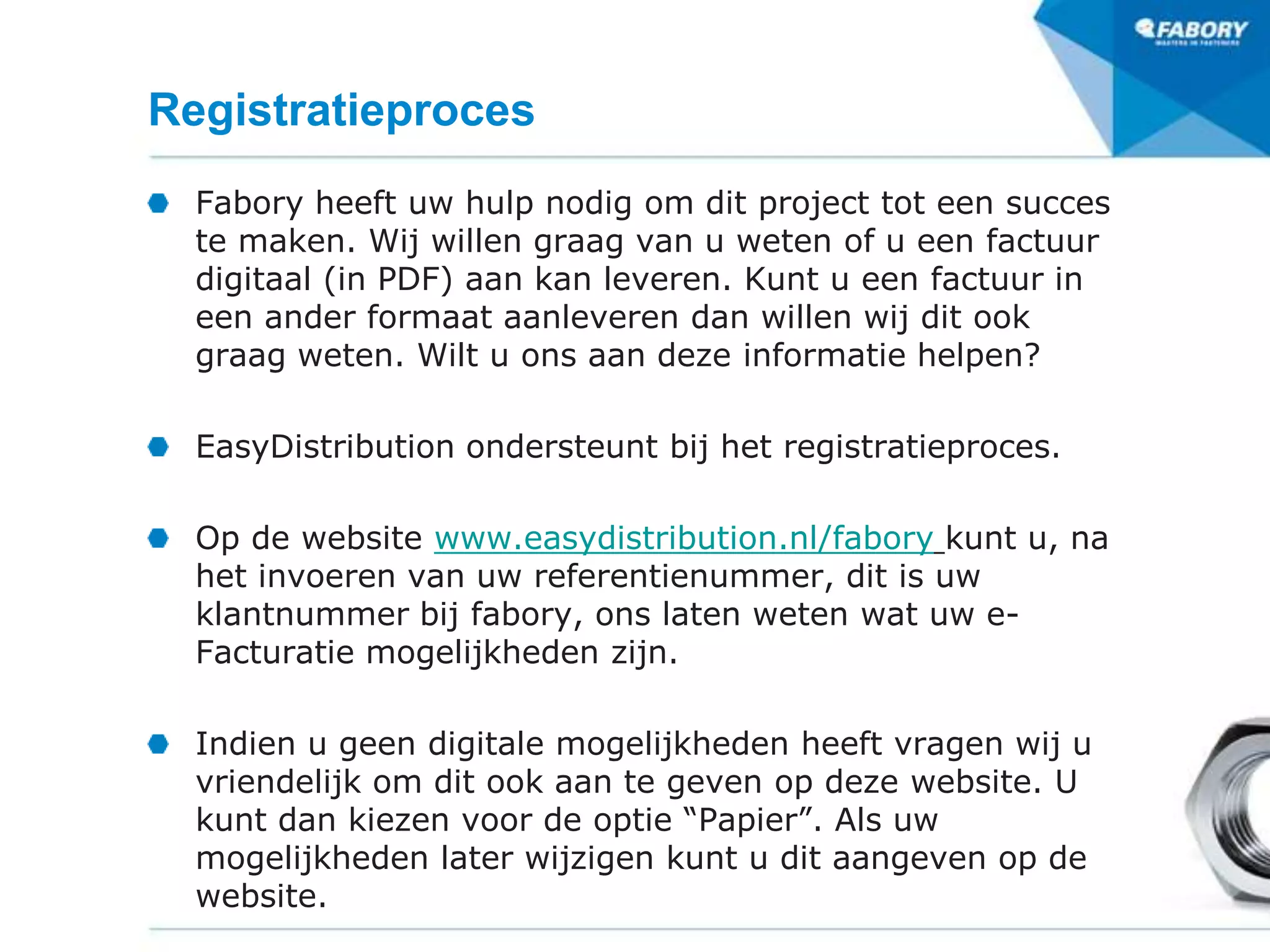 Fabory powerpoint 1.2 | PPT