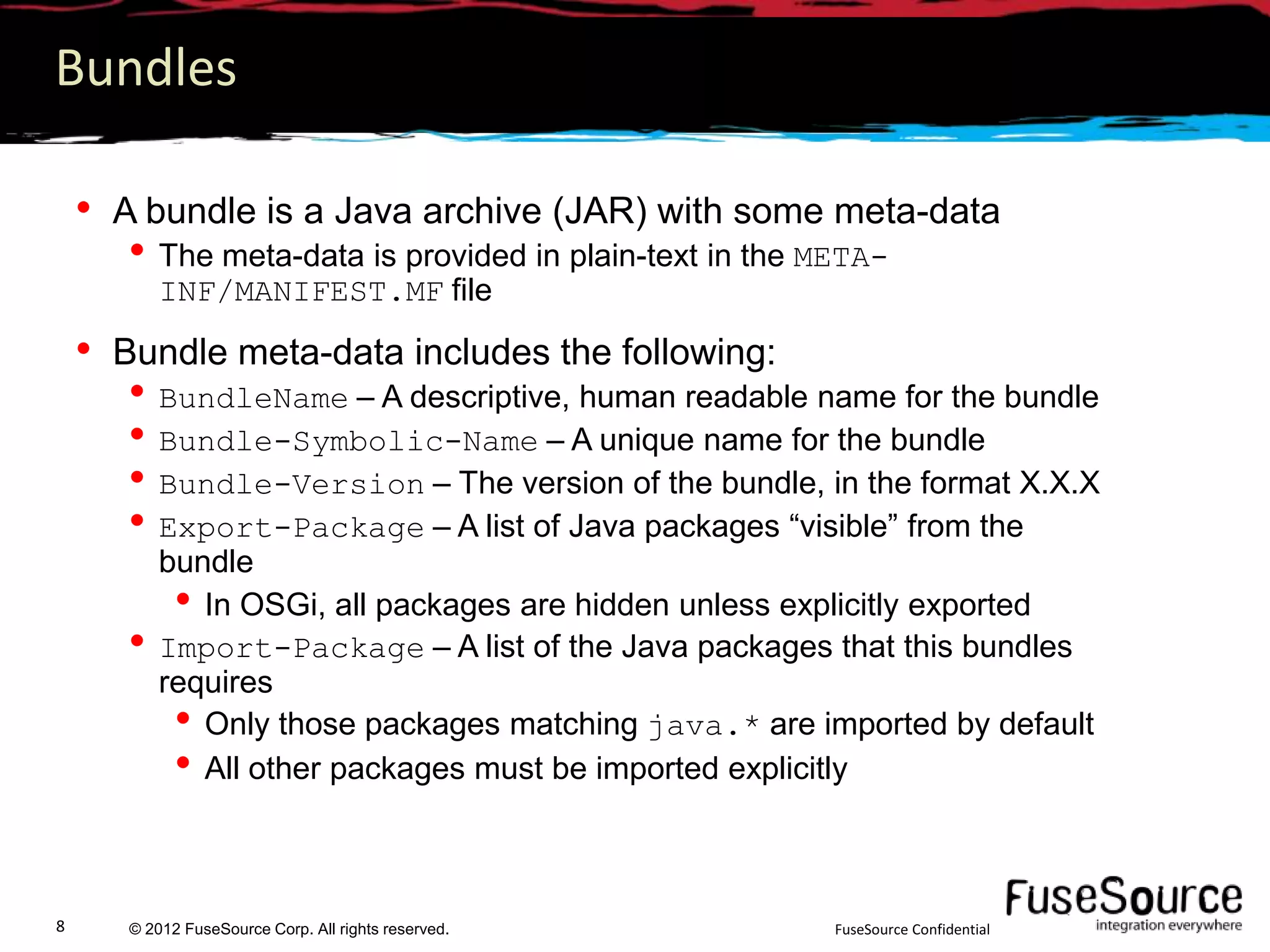 OSGi made simple - Fuse Application Bundles | PPT