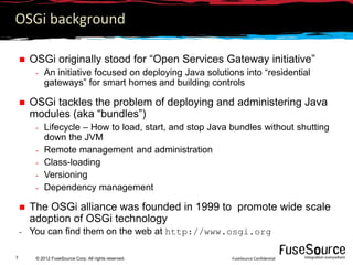 OSGi made simple - Fuse Application Bundles | PPT | Free Download