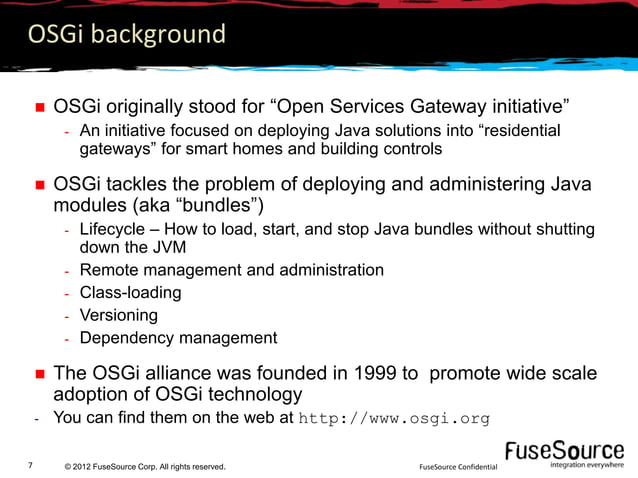 OSGi made simple - Fuse Application Bundles | PPT